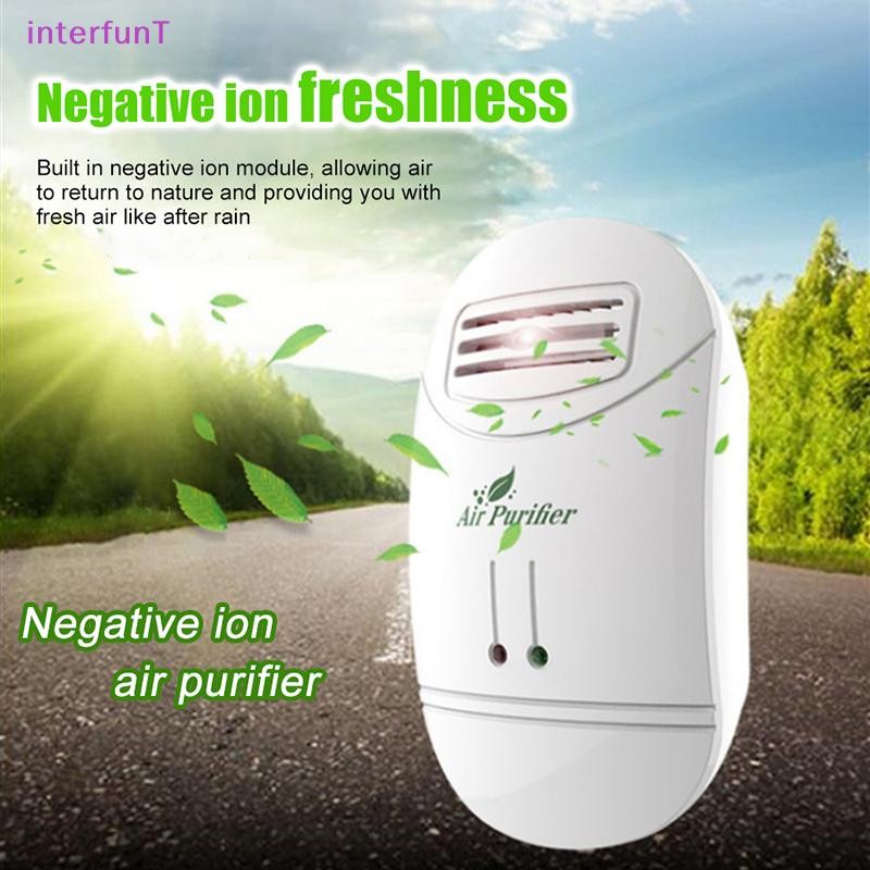 [InterfunT] Mini Ionizer เครื่องฟอกอากาศ Home Air Cleaner เครื่องมือทํา ...