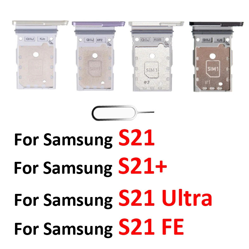 SAMSUNG โทรศัพท์ซิมการ์ดถาดสําหรับsamsung Galaxy S21 FE Plus Ultra S21 ...
