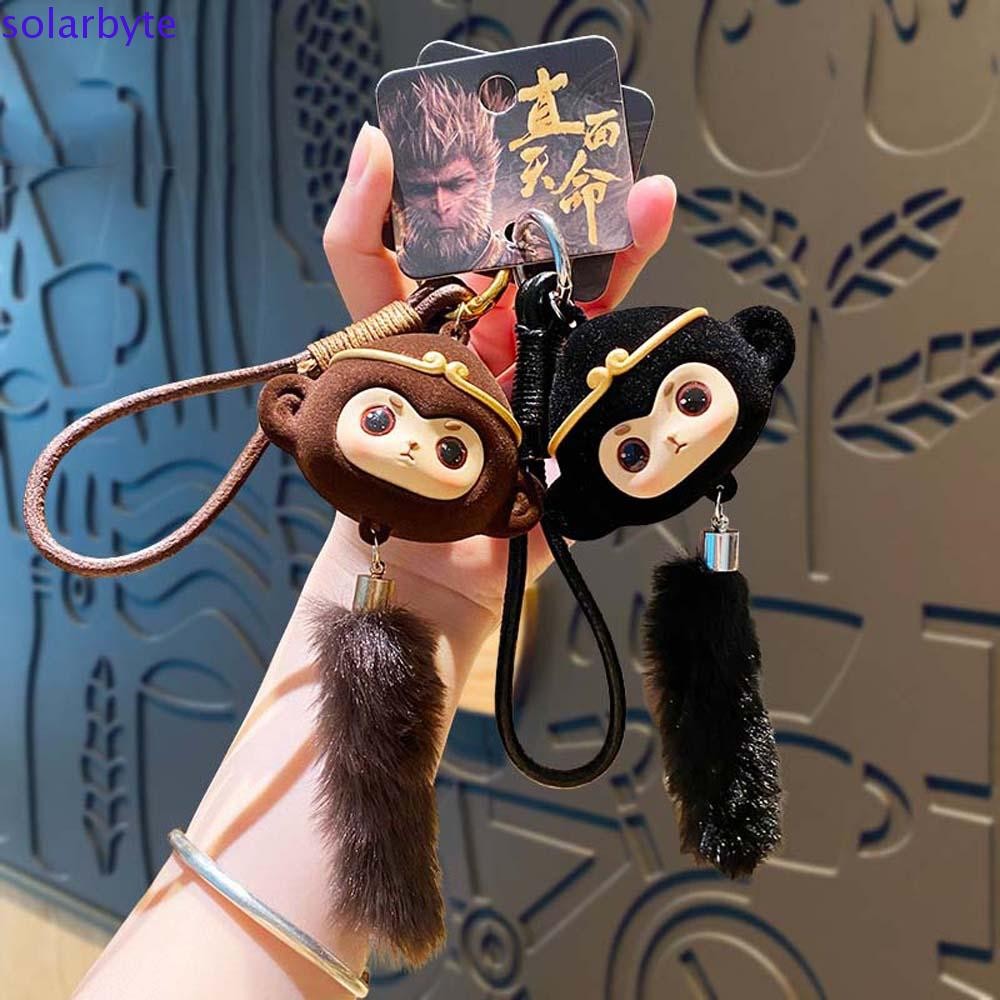 Solarbyte Black Myth Wukong พวงกุญแจ, 3A เกม Monkey King ลิง Fluffy พวง ...