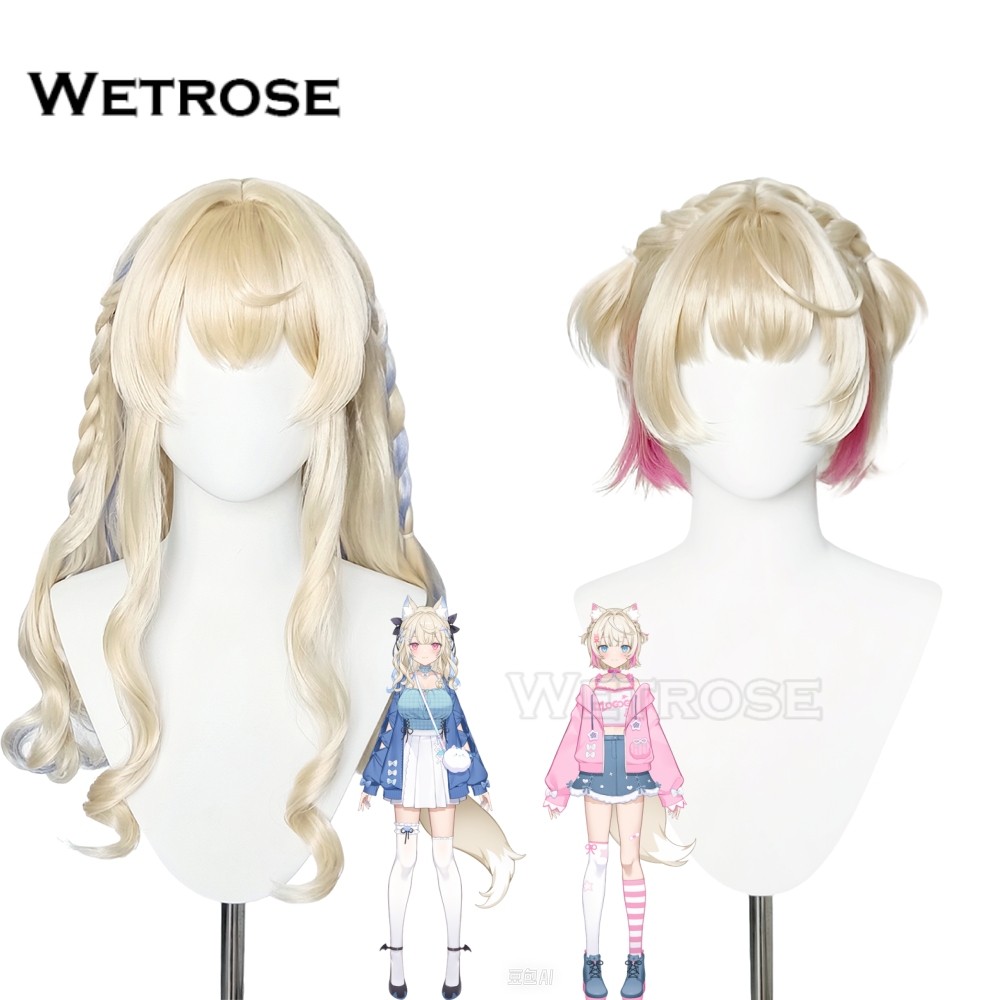 [Wetrose] ในสต็อก Hololive En Vtuber Mococo Fuwawa Casual Daily Dress ...
