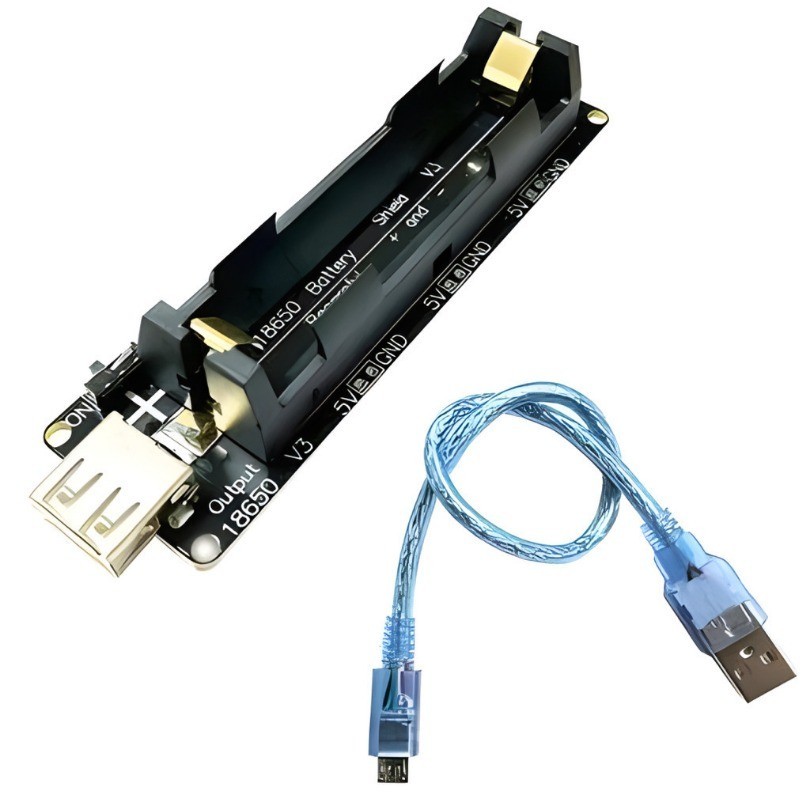 evebell รางชาร์จถ่าน (18650) พร้อมสาย เข้ากันได้กับ Raspberry Pi 3 ...