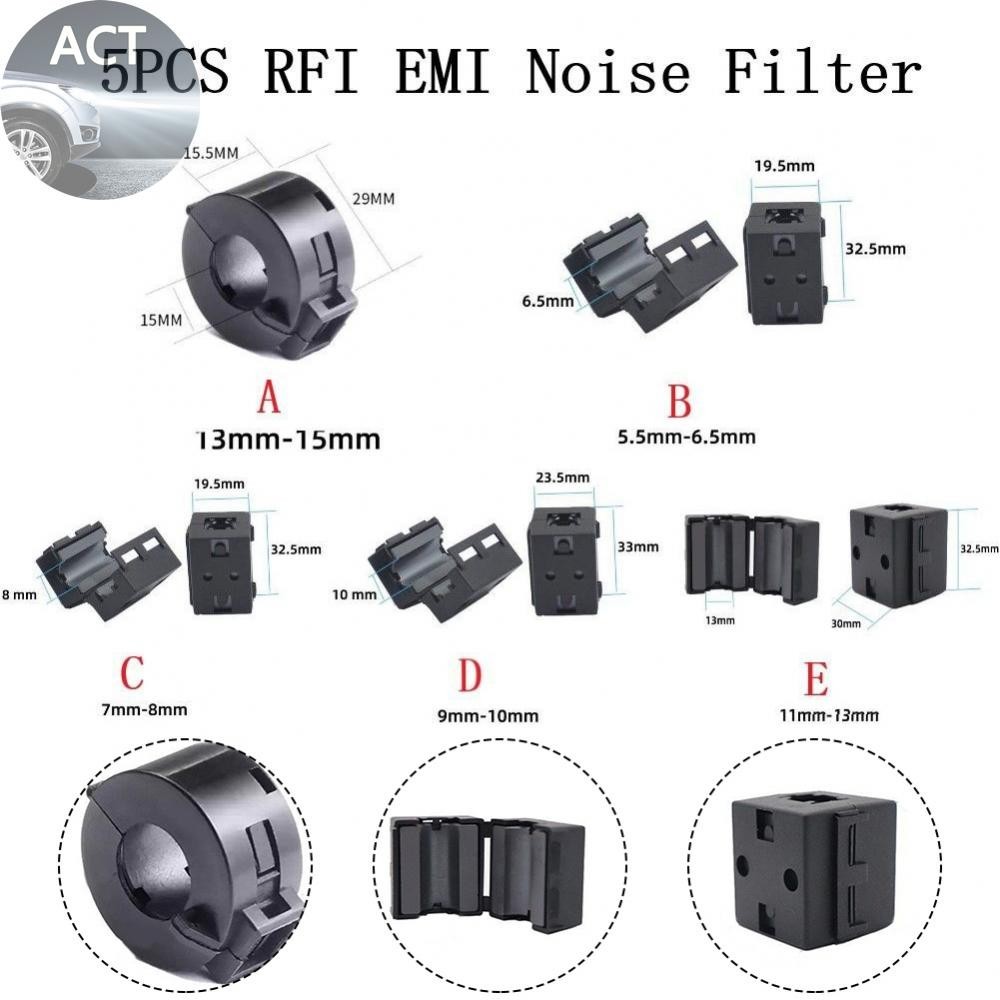 【ACRIVEP-TH】High density TDK Black Clipon RFI EMI Noise Filter Ferrite ...