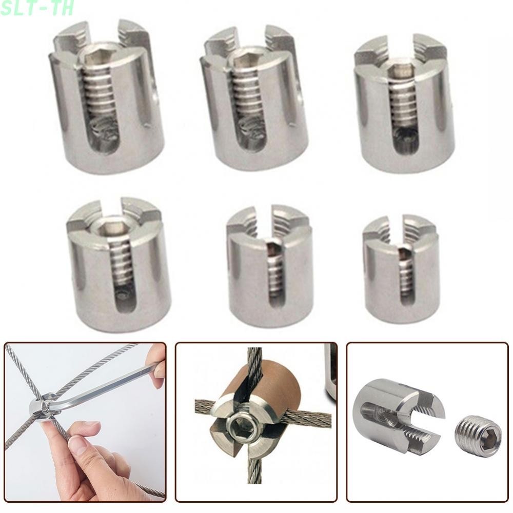 [SLTTH]Stainless Steel Cross Clip Rope Clamp Reliable Support for 2 8mm ...
