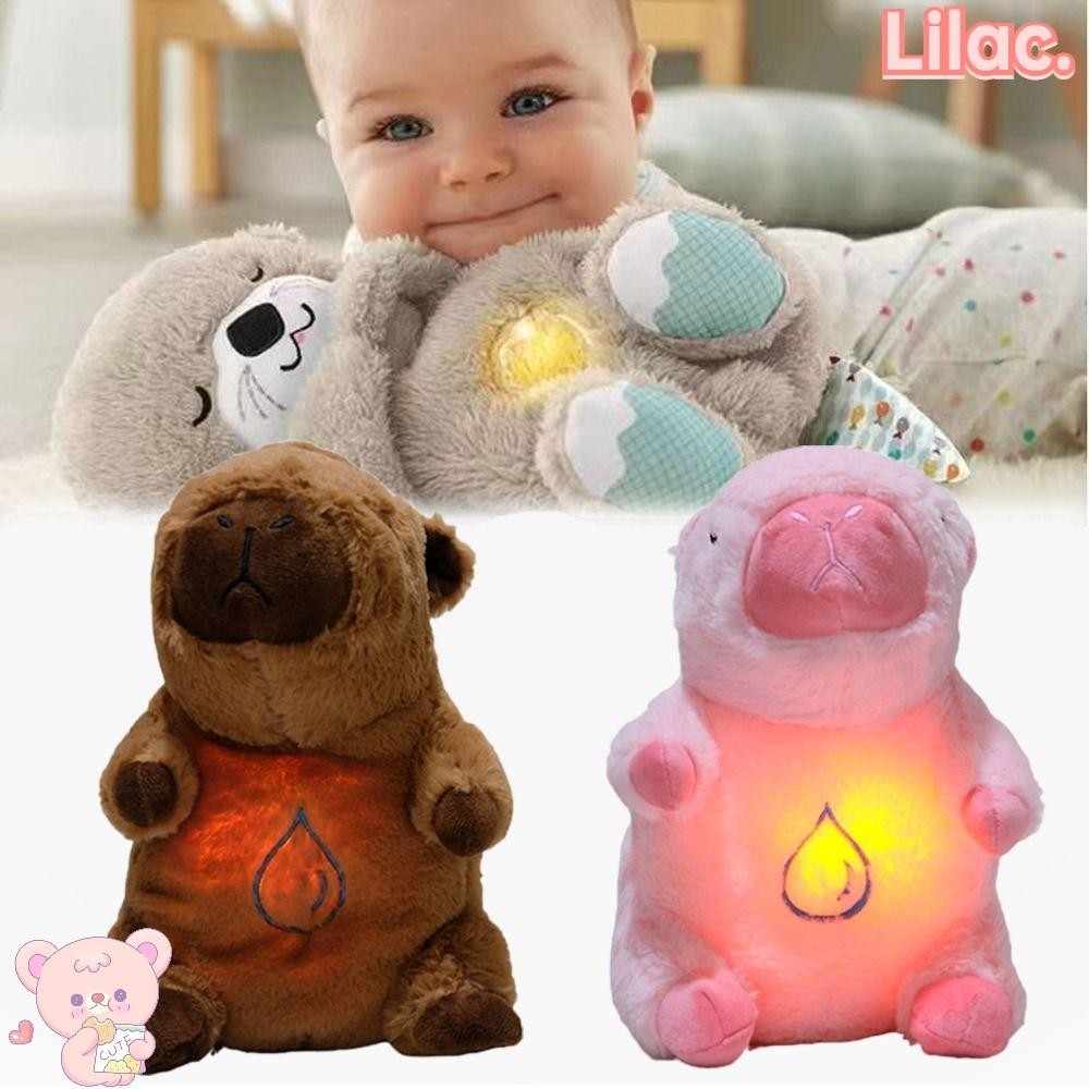 Lilac ตุ๊กตาหมีตุ๊กตาหมี, ไฟ Capybara Breathing Capybara, Sleeping ...
