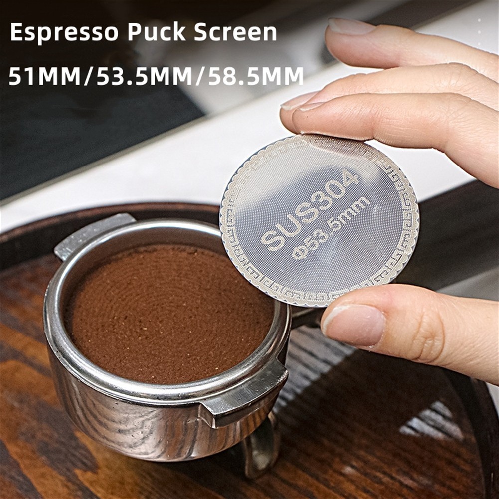51 53 58 มม.Espresso Puck Screen Double Layer Coffee Portafilter ตะกร้าตัวกรองสินค้าที่ดี ...