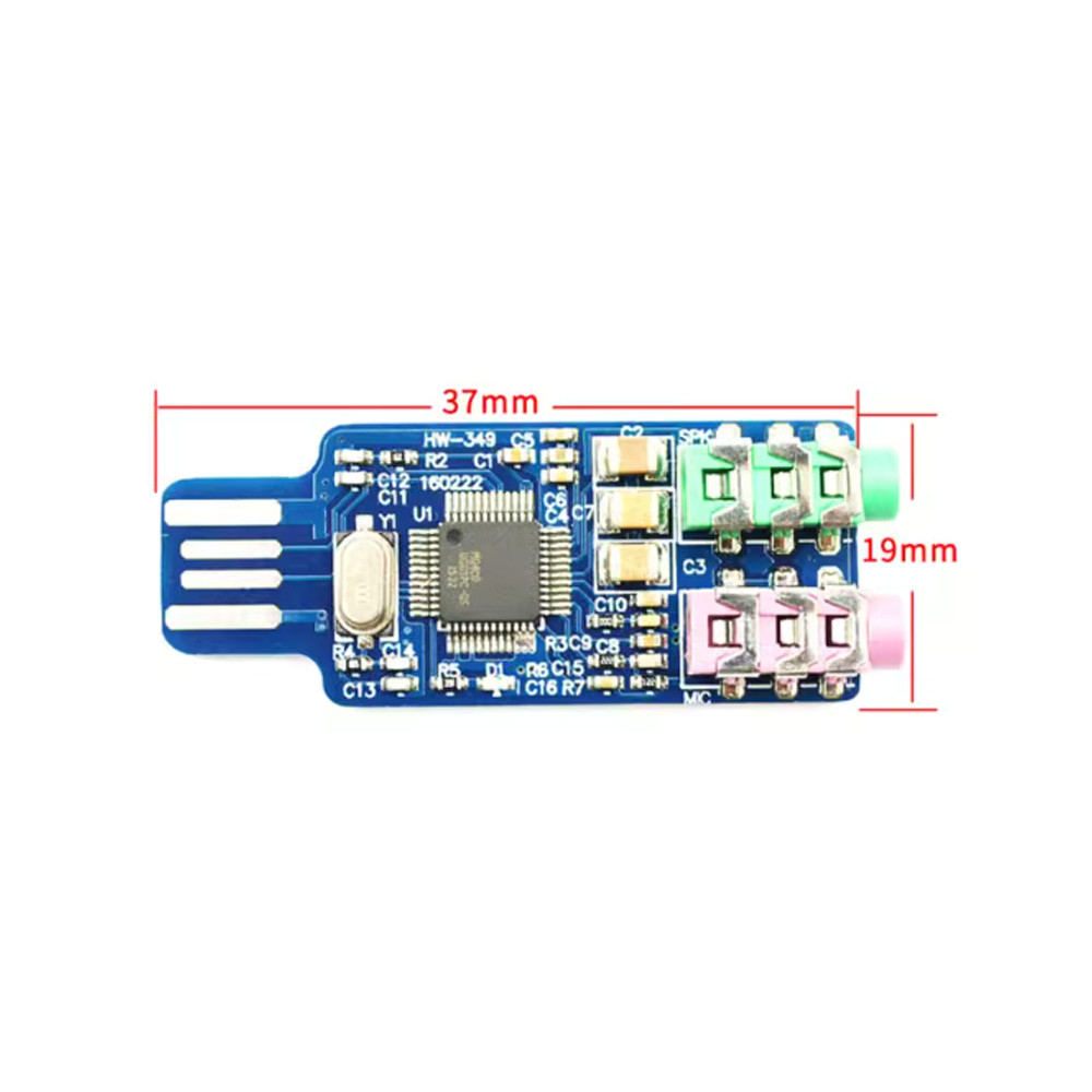 5v Mini PCM2704 CM108 USB DAC HIFI การ์ดเสียง USB USB Power DAC ถอดรหัส ...