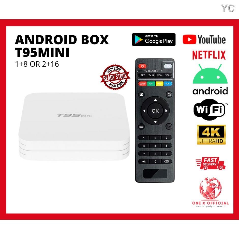 2024 ใหม่ T95 Mini Android Box 10.1 กล่องสมาร์ททีวี 1GB + 8GB Quad Core ...