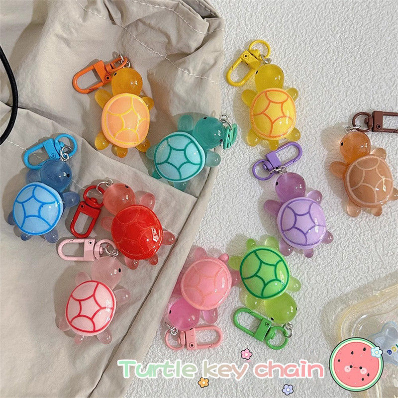 Creative Brazilian Turtle Keyring Glow-in-the-dark Cute Mini Turtle พวง ...