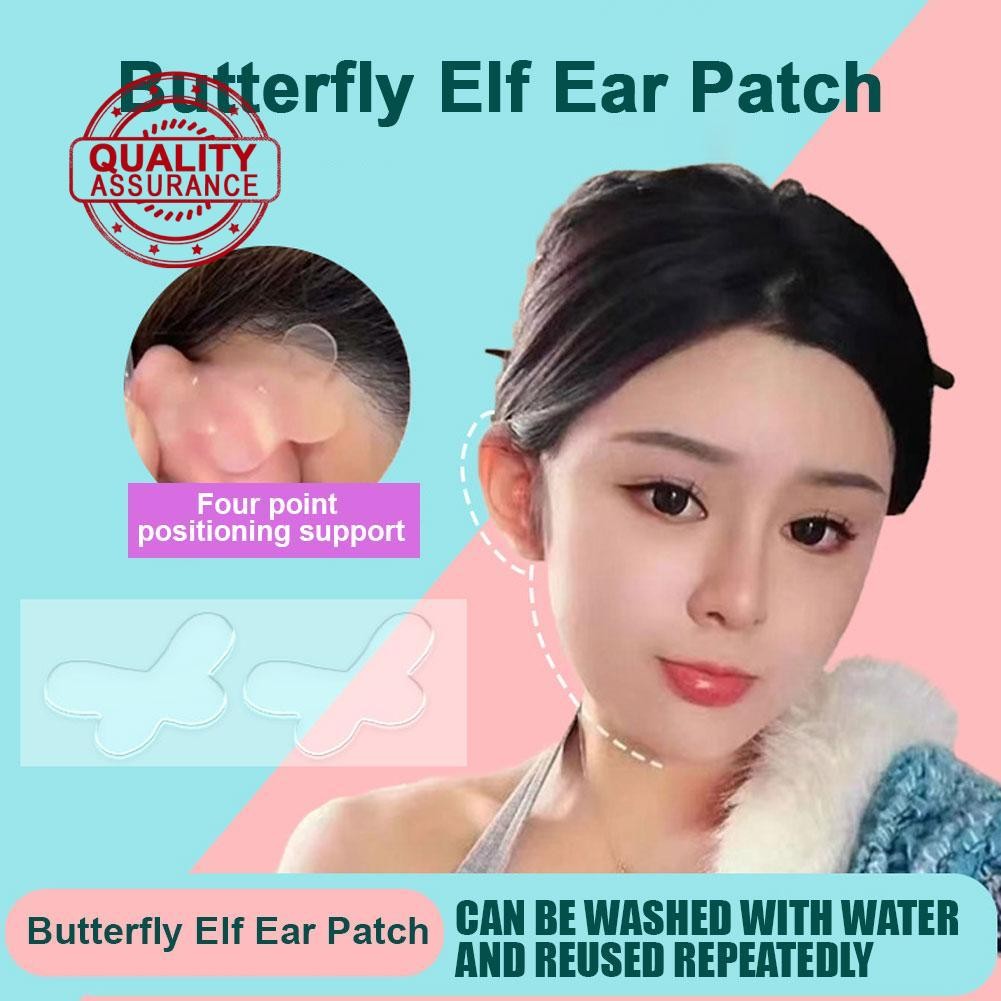 โปร่งใส Elf Ear Patch คลิปหูรูปผีเสื้อโปร่งใสและอัดแผ่นแปะ K3E1 ...