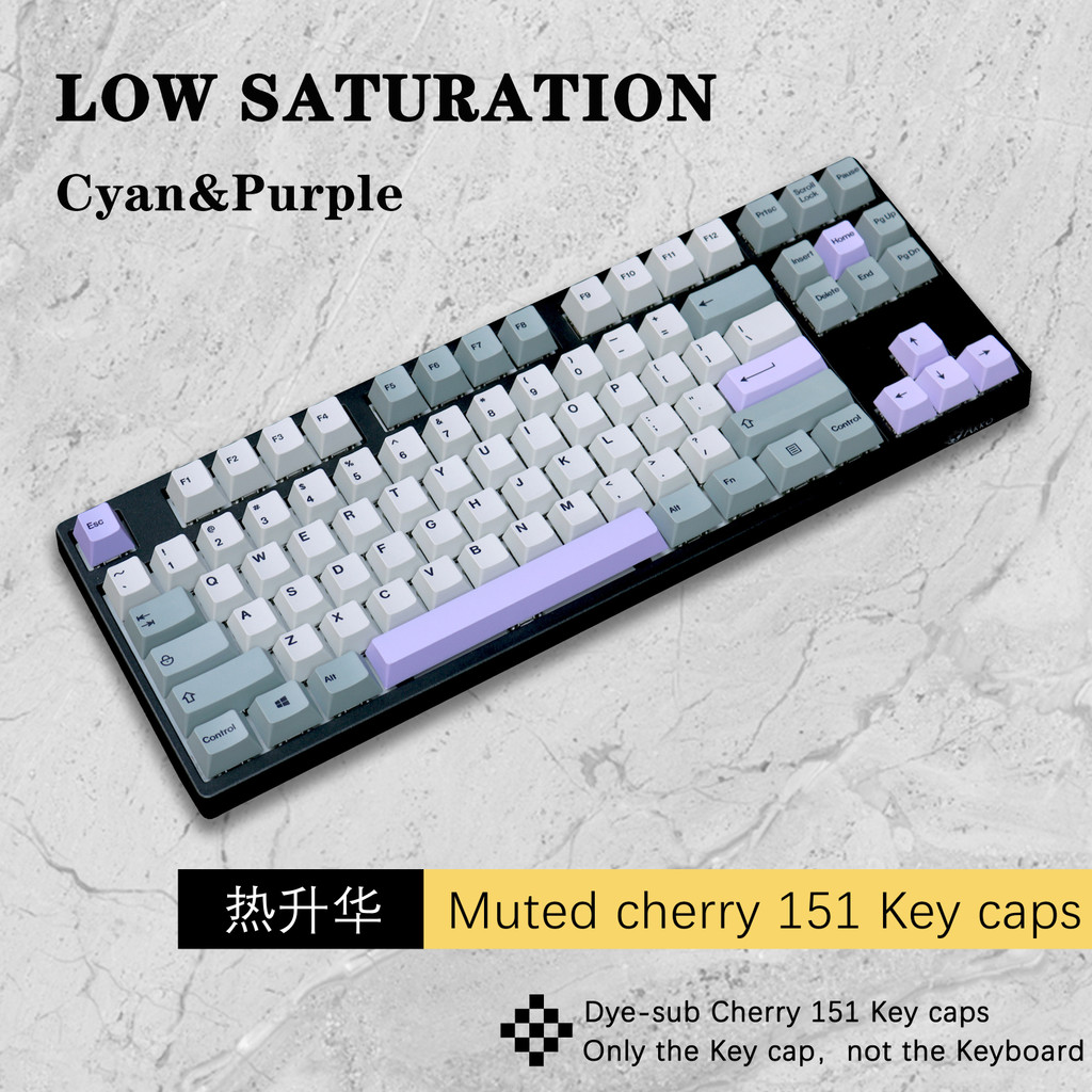 Gmk Muted Keycap 151 คีย์โปรไฟล์เชอร์รี่ Pbt Dye-sub Keycaps | Shopee ...