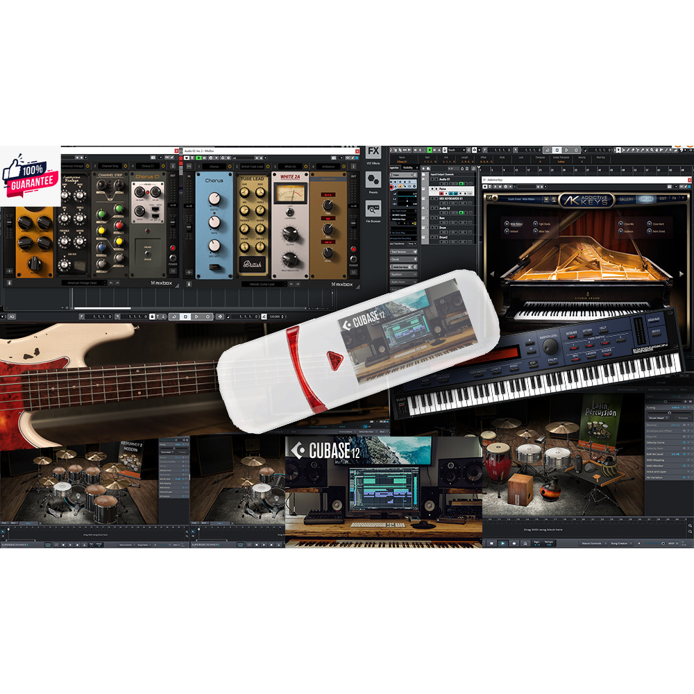 ทำเพลงง่ายๆด้วย Cubase 12 Pro พร้อมปลั๊กอิน กลอง .เท/เyearยโน/คีย์อร์ด ...