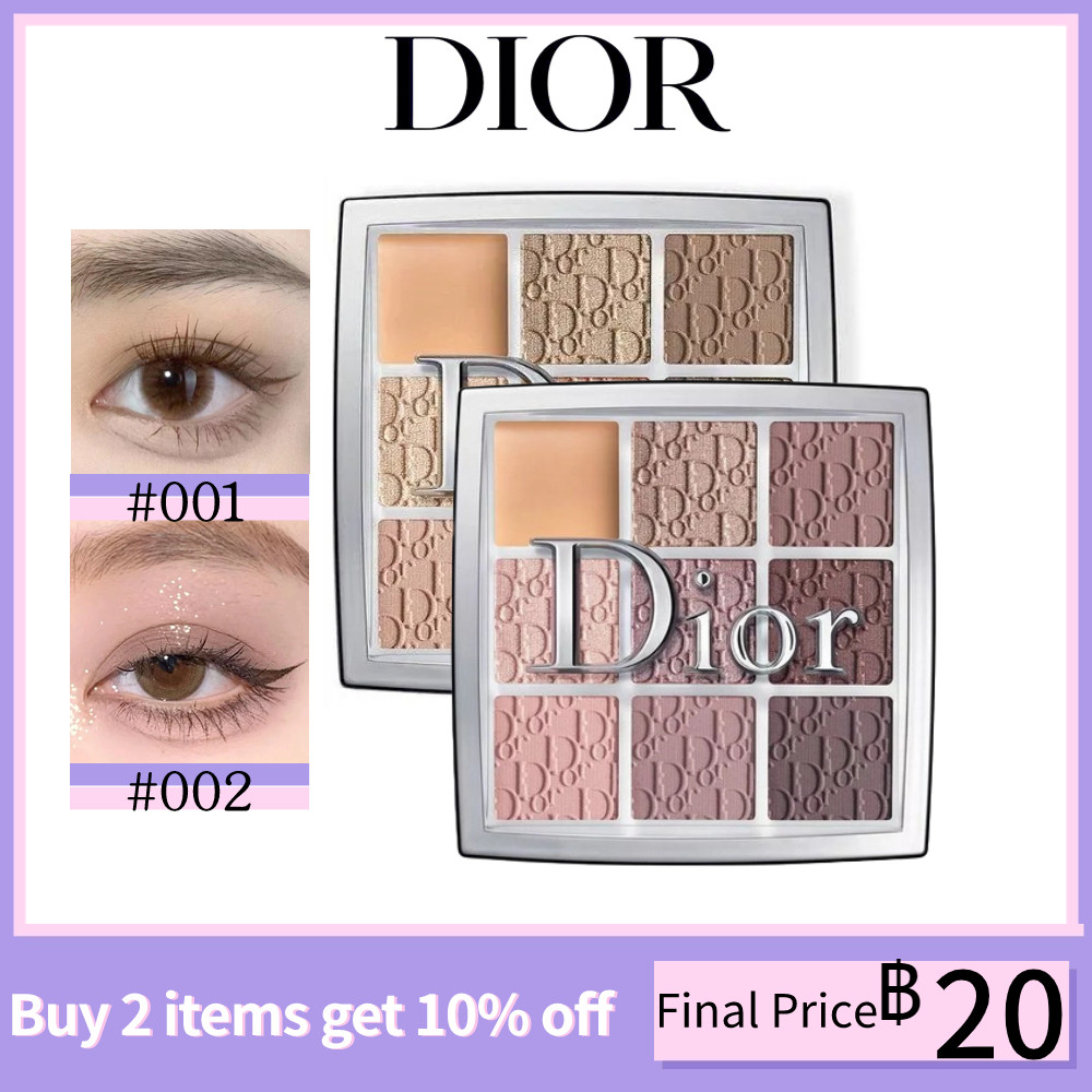 【ของแท้ จัดส่งที่รวดเร็ว】 Dior Backstage Eyeshadow Palette - 001 warm Neufrals / 002 Cool ...