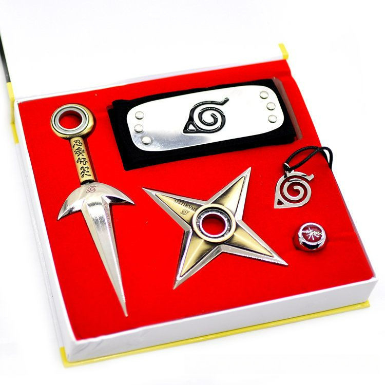 NARUTO -ナルト- Weapon Model Set Namikaze Minato Kunai Akatsuki Ring ...