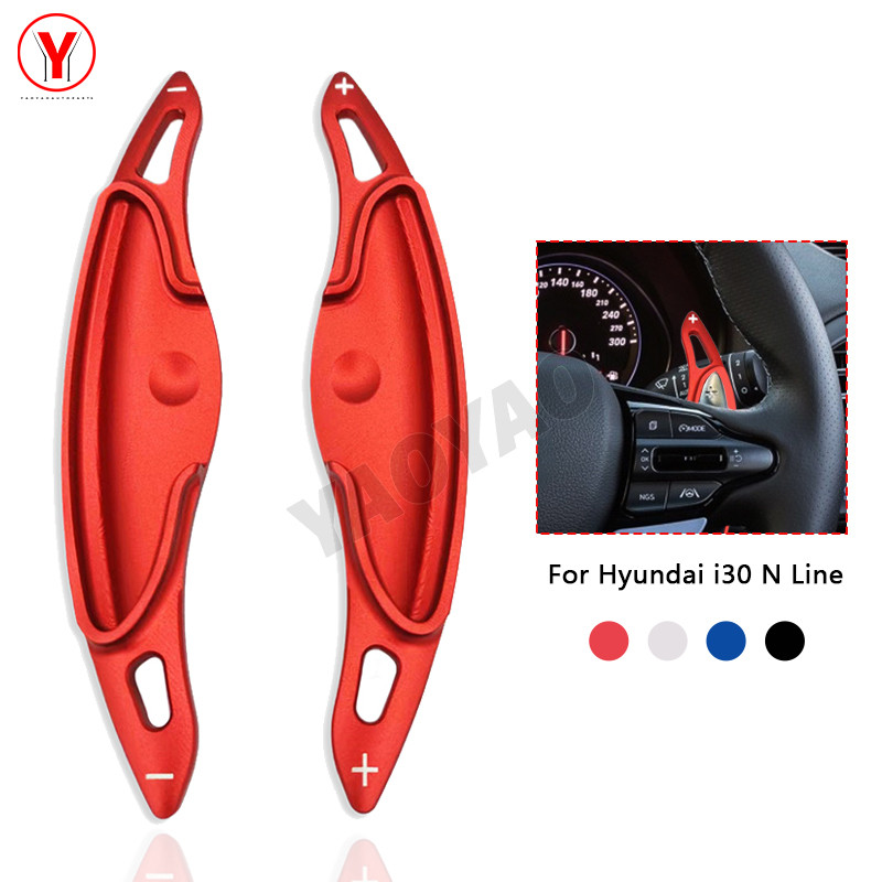 พวงมาลัย Paddle Shift สําหรับ Hyundai i30 N Line Veloster 2019 2020 ...