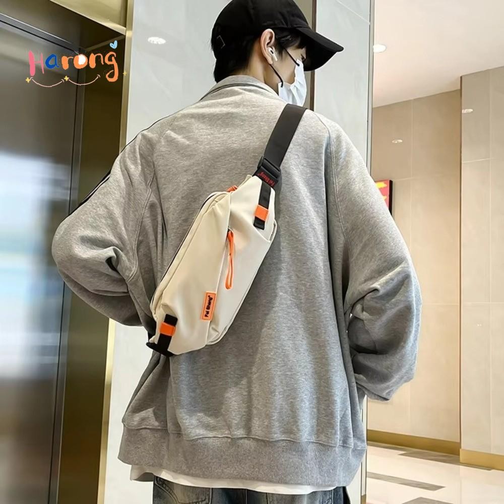 กระเป๋าคาดหน้าอกและสะพายข้าง HARONG น้ำหนักเบา ทนน้ำ สำหรับนักเรียนและ ...
