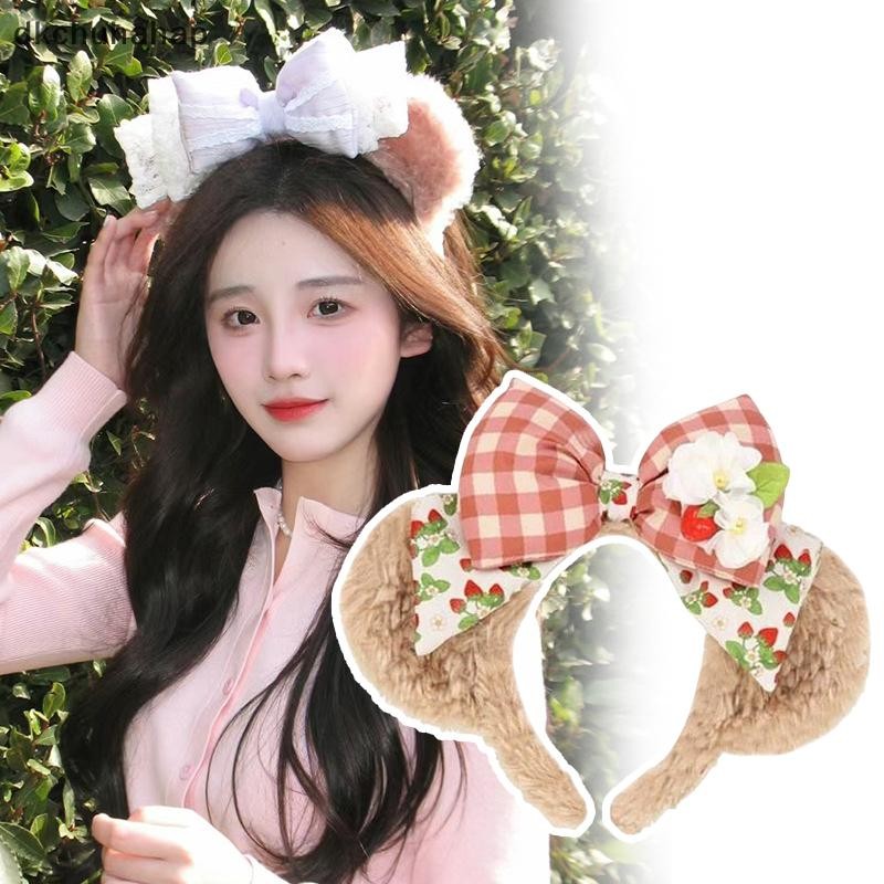 เครื่องประดับผมการ์ตูนน่ารัก ShellieMay Bear สไตล์ Disney ในรูปแบบโบว์ ...