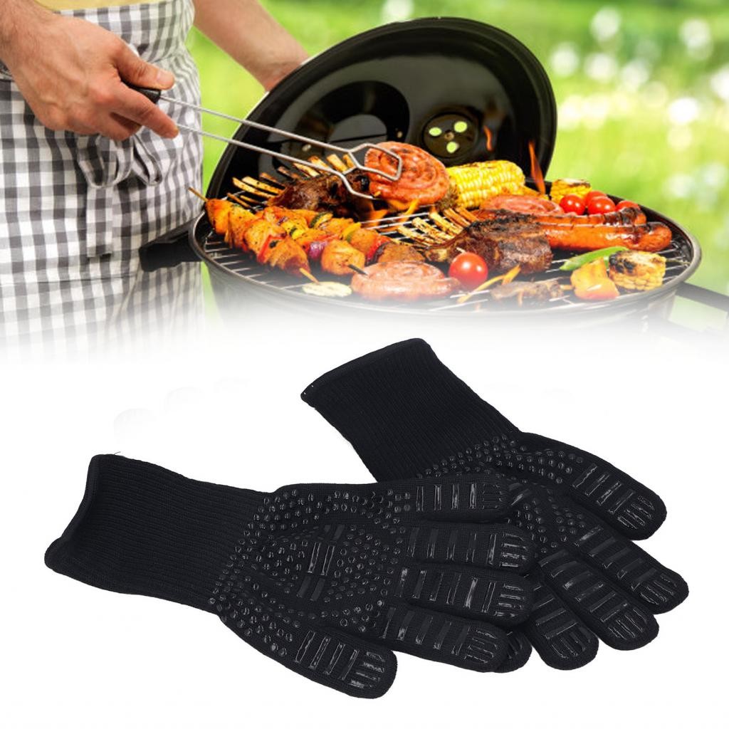 Grill Mitts ถุงมือทนความร้อน 500 ℃สำหรับการเชื่อม | Shopee Thailand