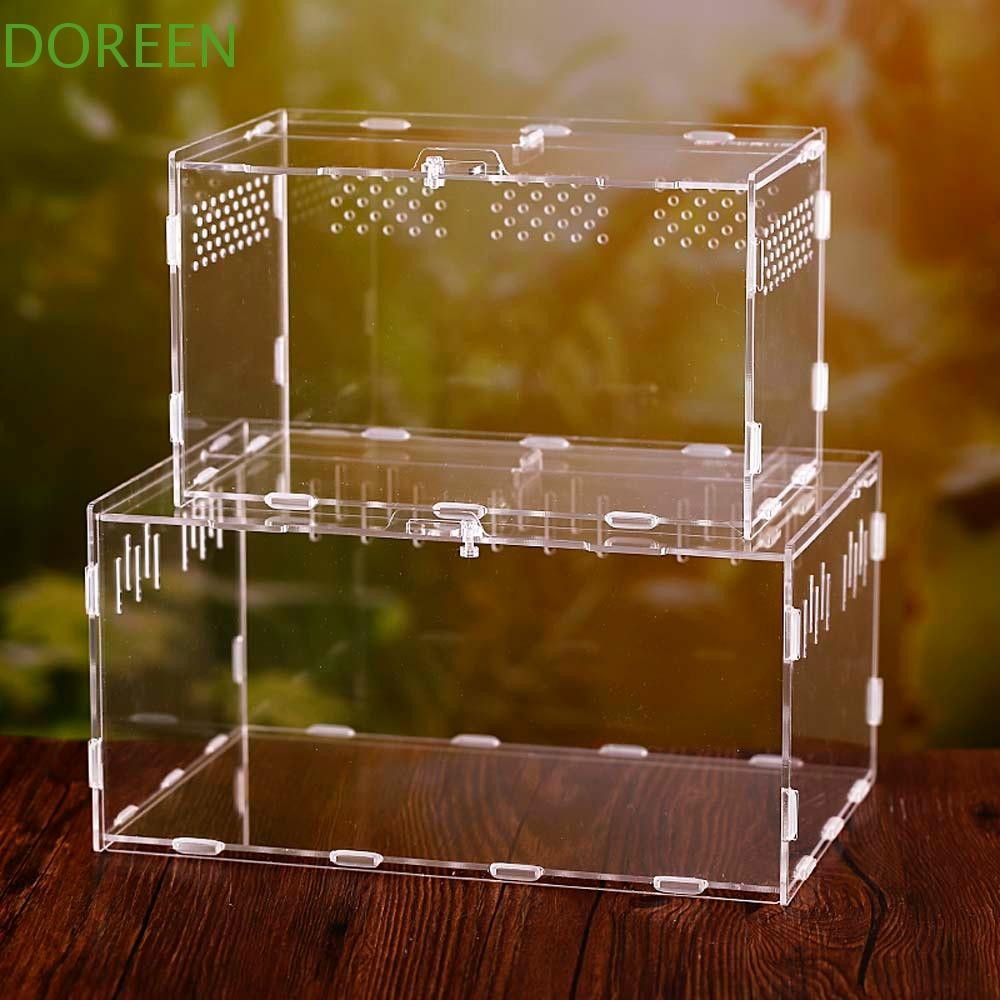 DOREEN Hatching Terrariums อะคริลิค Professional กล่องอาหาร Hatcher ...