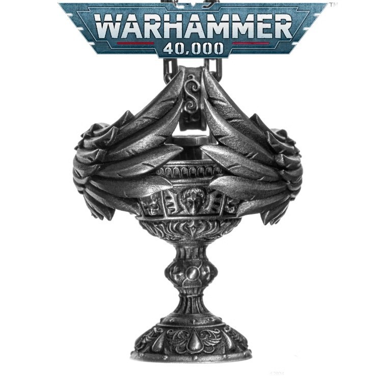 จี้ที่ถอดออกได้ Warhammer 40K สไตล์ Holy Blood Angels พร้อมปีกเงิน ...
