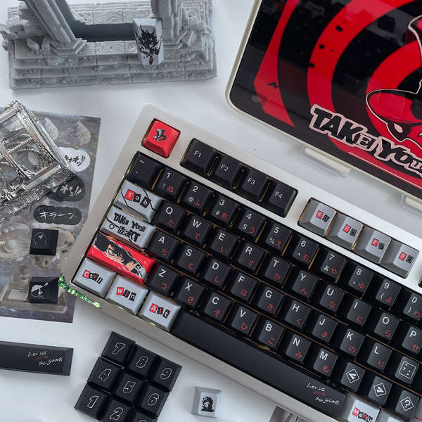 keycap คีย์แคปใส FKKeys Persona P5r Keycap เกมอะนิเมะชุดใหญ่ PBT ...