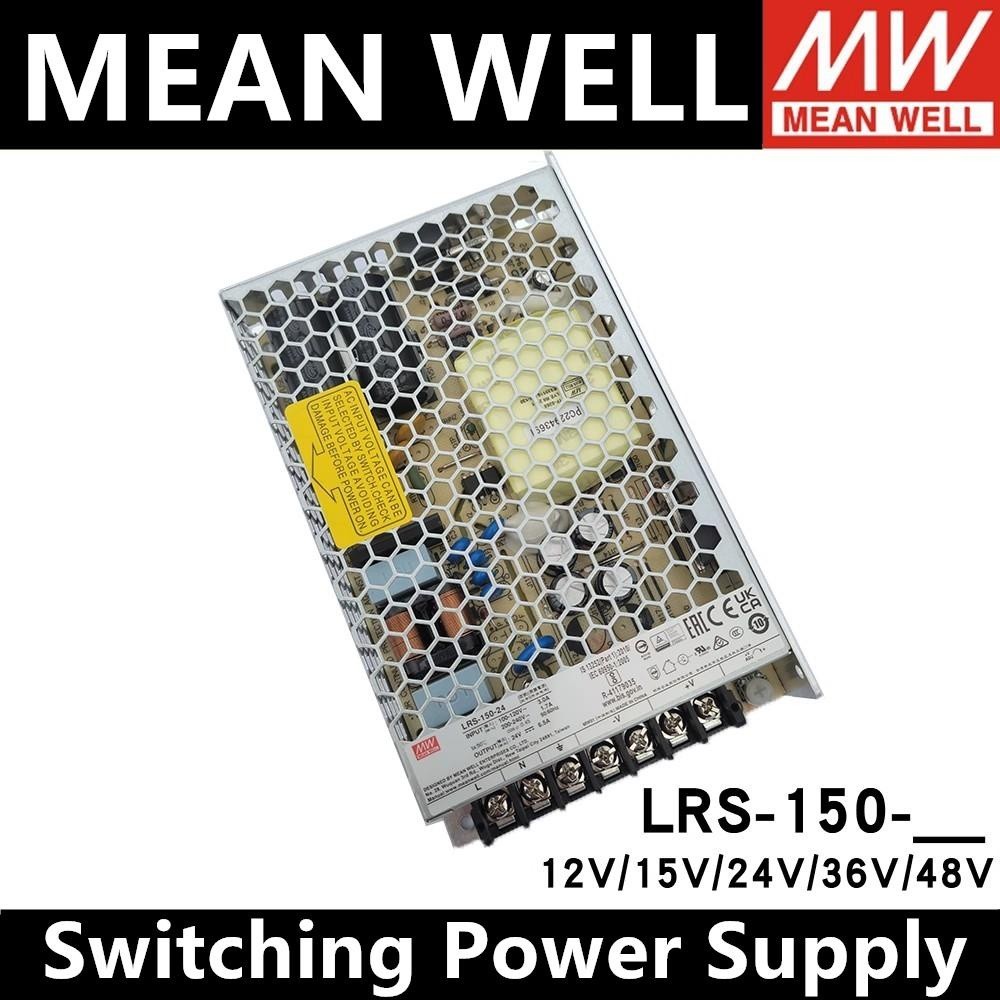 Meanwell LRS-150 Switching Power Supply DC 12V 15V 24V 36V 48V LRS-150-12 LRS-150-15 LRS-150-24 ...