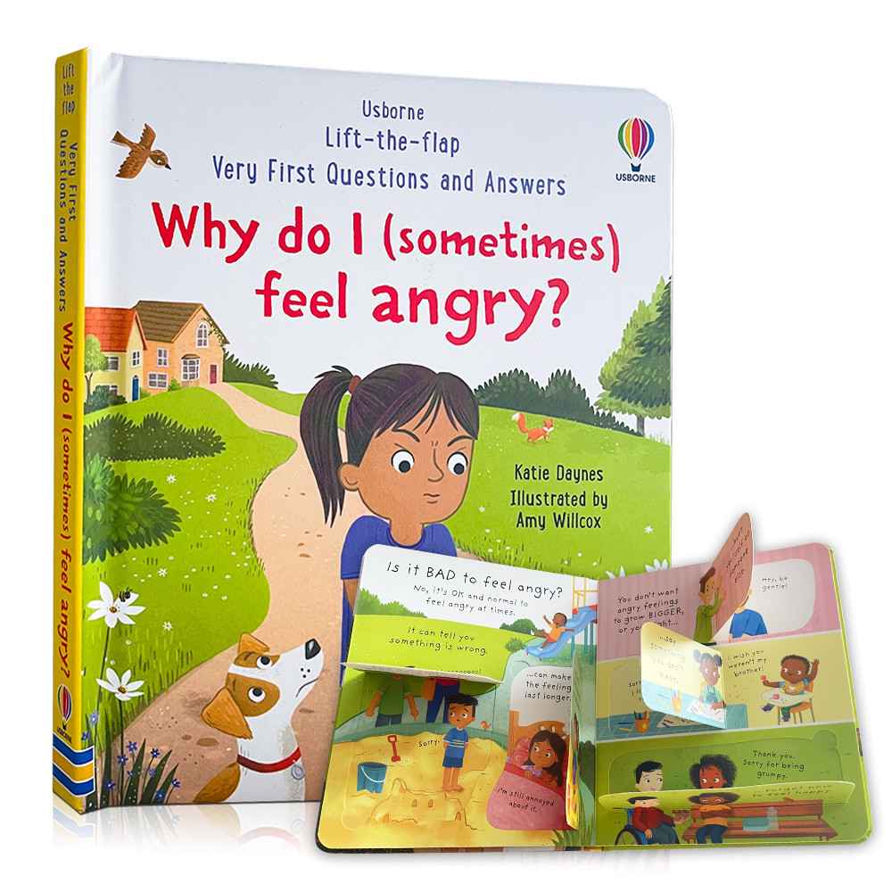 Usborne Lift The Flap Very First Questions & Answers Why Do I (sometimes) Feel Angry? 3D English ...