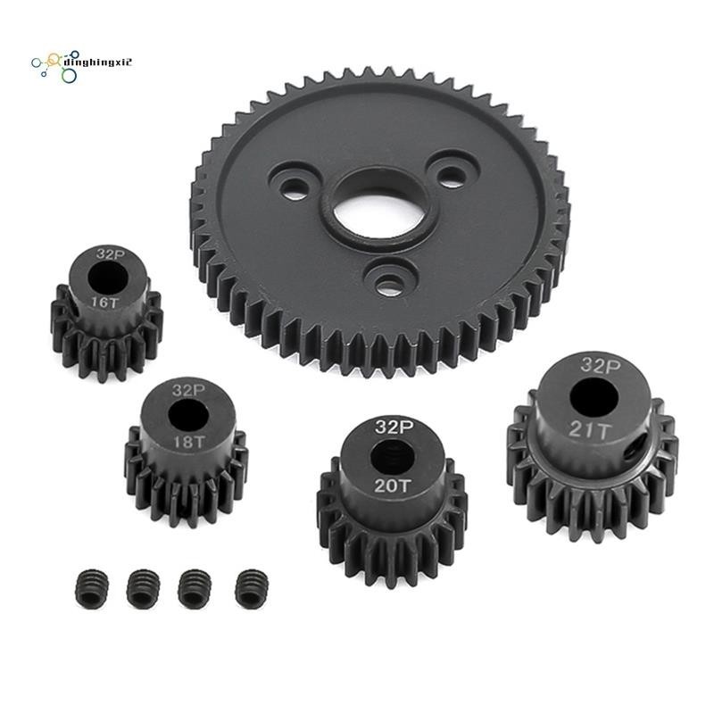 【dinghingxi2】Metal Spur Gear 54T 0.8 32P 3956 พร้อม 16T 18T 20T 21T ชุด ...
