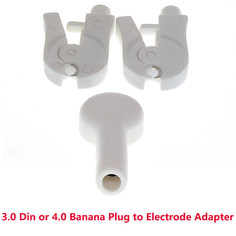 3.0 Din หรือ 4.0 Banana Plug Turn to Snap หรือ Clip Electrode Adapter ...