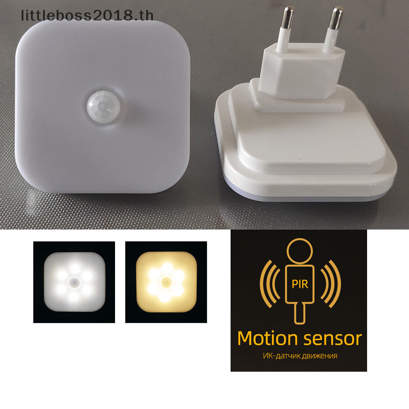 [littleboss] ไฟกลางคืนพร้อมปลั๊ก EU Smart Motion Sensor LED ปลั๊กติด ...