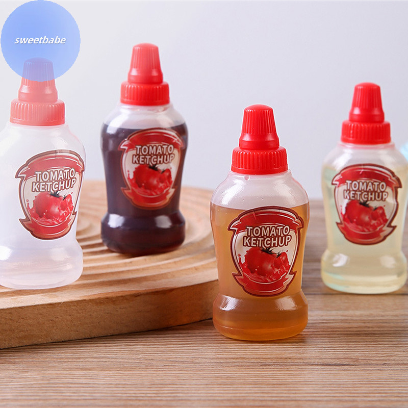 Sebabe 2 ชิ้น 40ML มินิซอสขวดรีฟิลซอสมะเขือเทศน้ําผึ้งสลัดคอนเทนเนอร์ ...