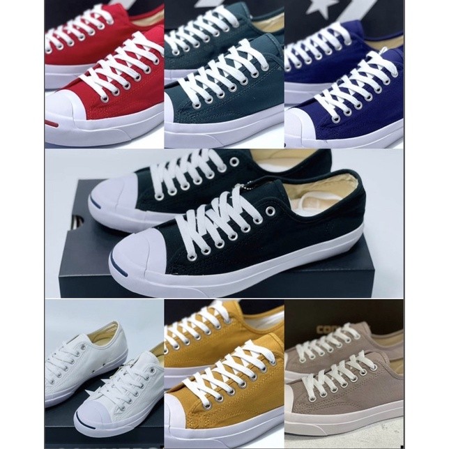 รองเท้าconverse jackpurcellแท้100% มีป้ายแถมกล่องฟรี!! คอนเวิร์สแจ็คindo | Shopee Thailand