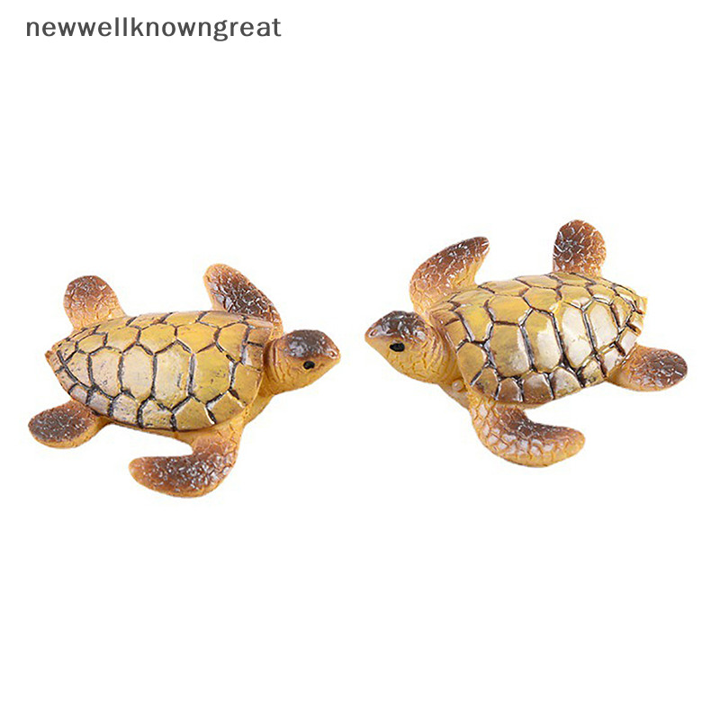 Newwellknowngreat Mini Sea Turtle Model เครื่องประดับเรซิน Aquarium ...