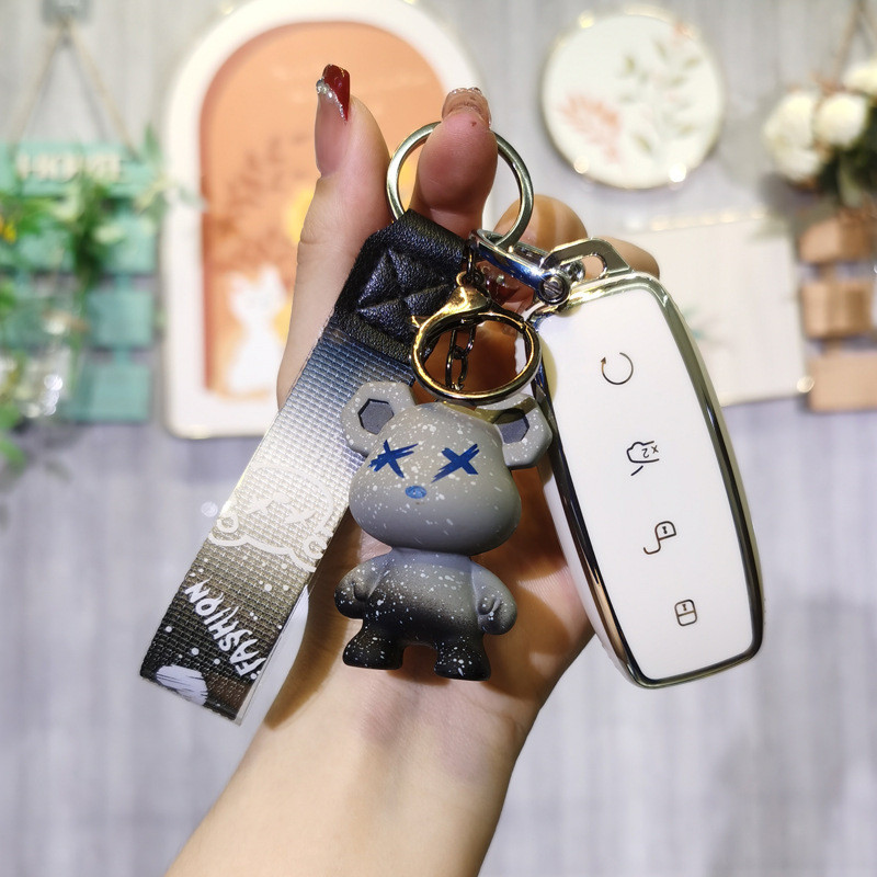 เหมาะสำหรับเคสกุญแจ Tengshi D9 2022รุ่น DM-I กระเป๋า EV เคส N7ดัดแปลง N8หัวเข็มขัดป้องกันกุญแจรถ ...