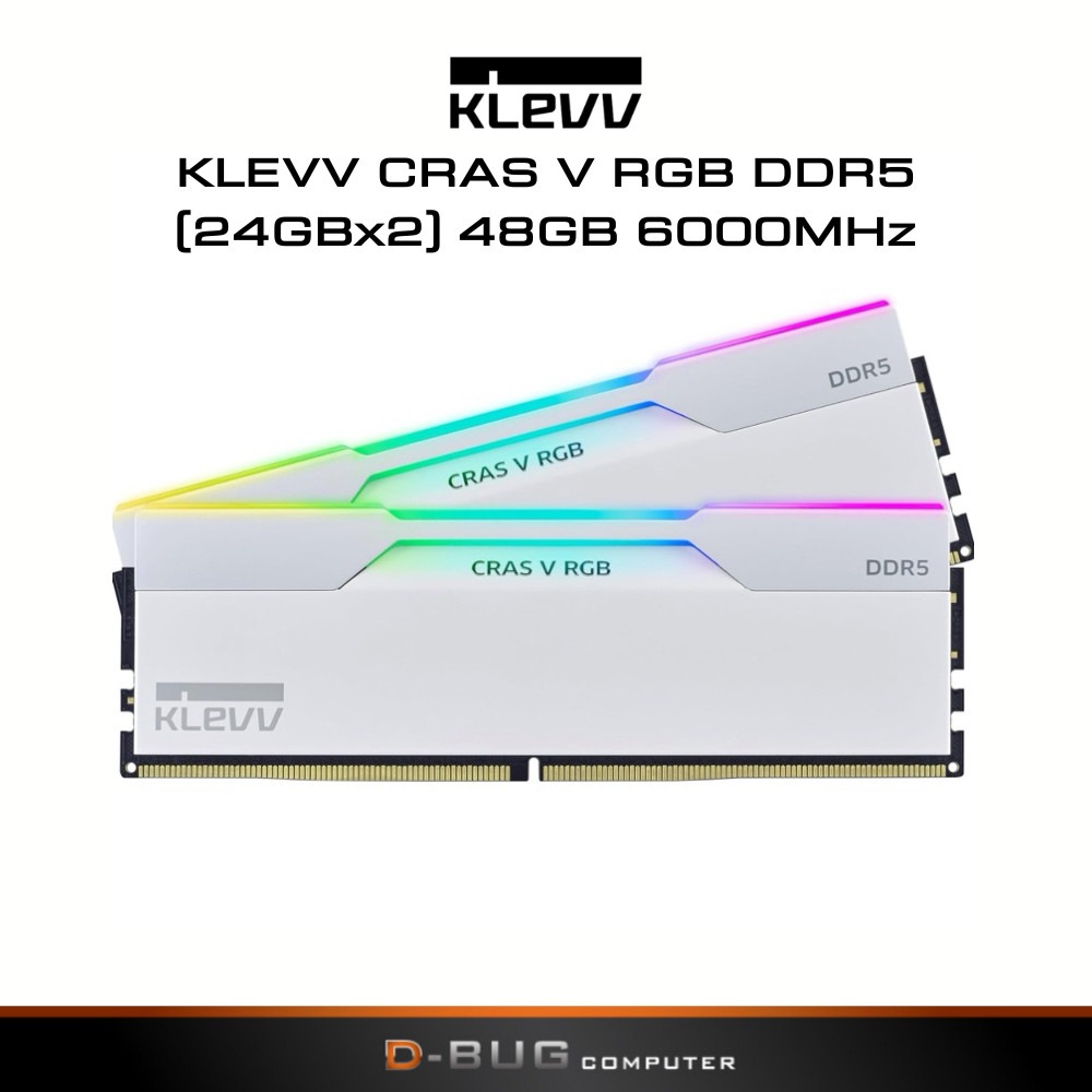 KLEVV CRAS V RGB DDR5 Gaming OC Memory - Ram 48GB (24GBx2) 6000MHz ...
