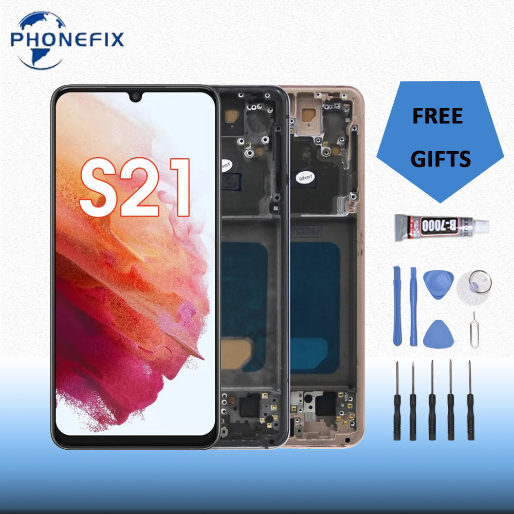 สําหรับ Samsung Galaxy S21 5G G991B G991B/DS จอแสดงผล Lcd หน้าจอสัมผัส ...