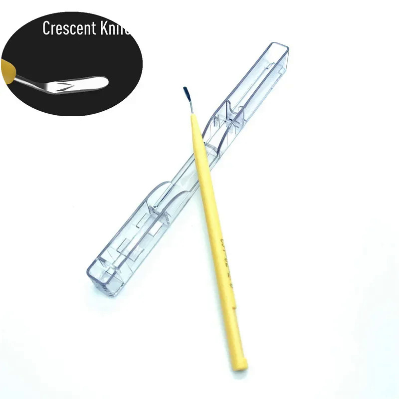 1pcs Disposable Surgical Blades Crescent Knife Ophthalmic for scleral ...