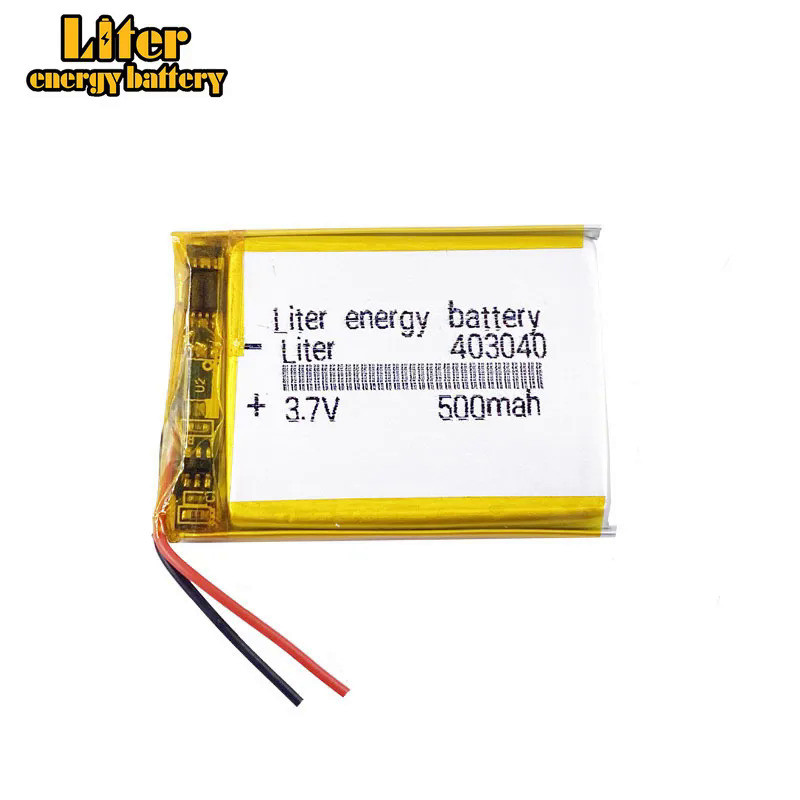 Polymer battery 500mah 3.7V 403040 smart home MP3 speakers Li-ion ...