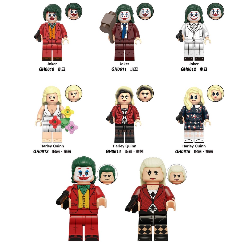 Joker Building Blocks Harley Quinn Figures Batman Movies ของเล่น ...