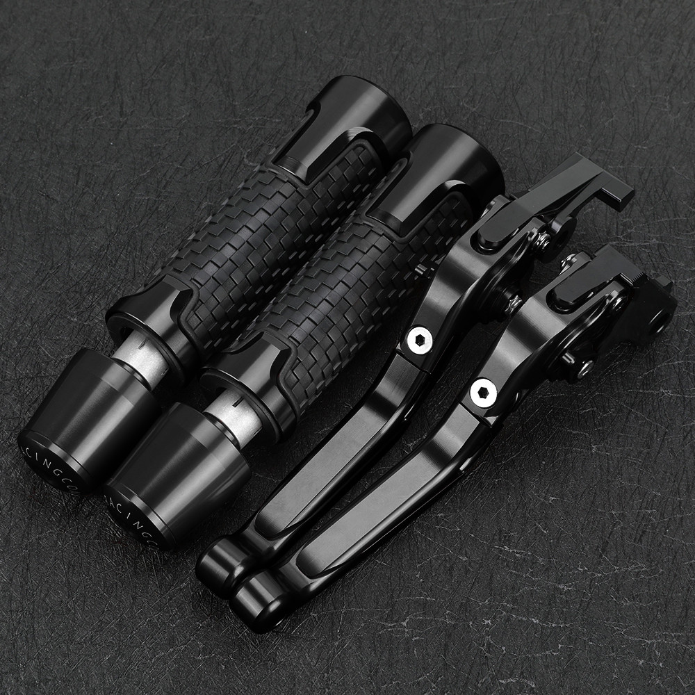 คลัทช์เบรค 7/8 "22MM Grips Handlebar Handle Ends สําหรับ KAWASAKI ...