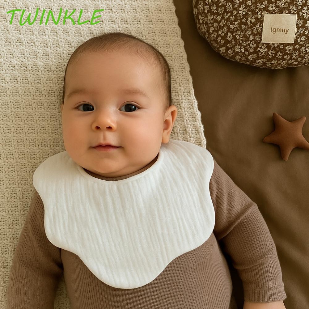 TWINKLE1 Dotted ผ้ากันเปื้อนเด็ก, ผ้าฝ้ายให้นมเส้นด้าย Anti-vomiting ...