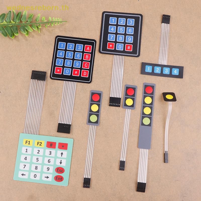 # WDBTH # 1*2 3 4 ปุ่มสวิตช์เมมเบรน 3*4 4X5 Matrix Array คีย์บอร์ด 1X6 ...