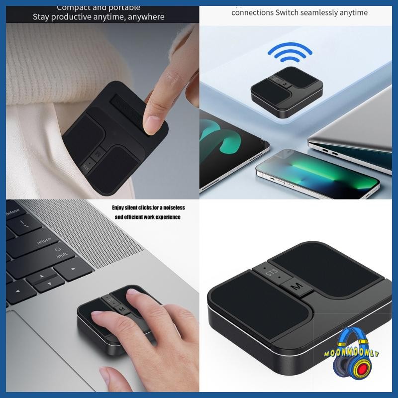 MOON Ergonomic Square Mouse 3 In 1 การเชื่อมต่อความดัน Adaptives ...