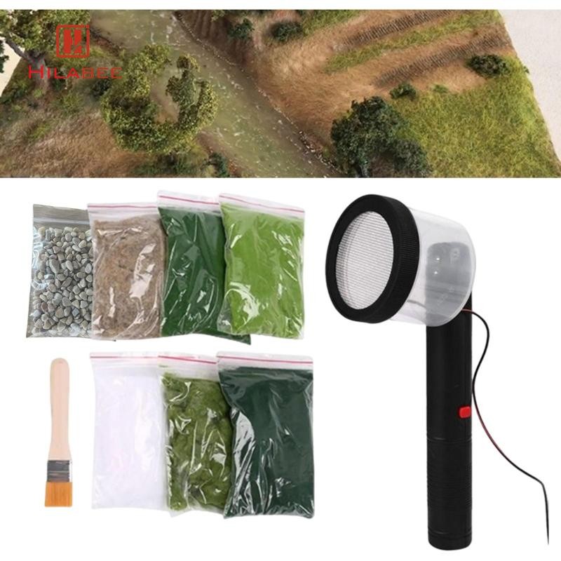 [hilabee] Static Grass Applicator Decor เครื่อง Flocking ไฟฟ้าสถิตสําหรับของขวัญพ่อ | Shopee ...