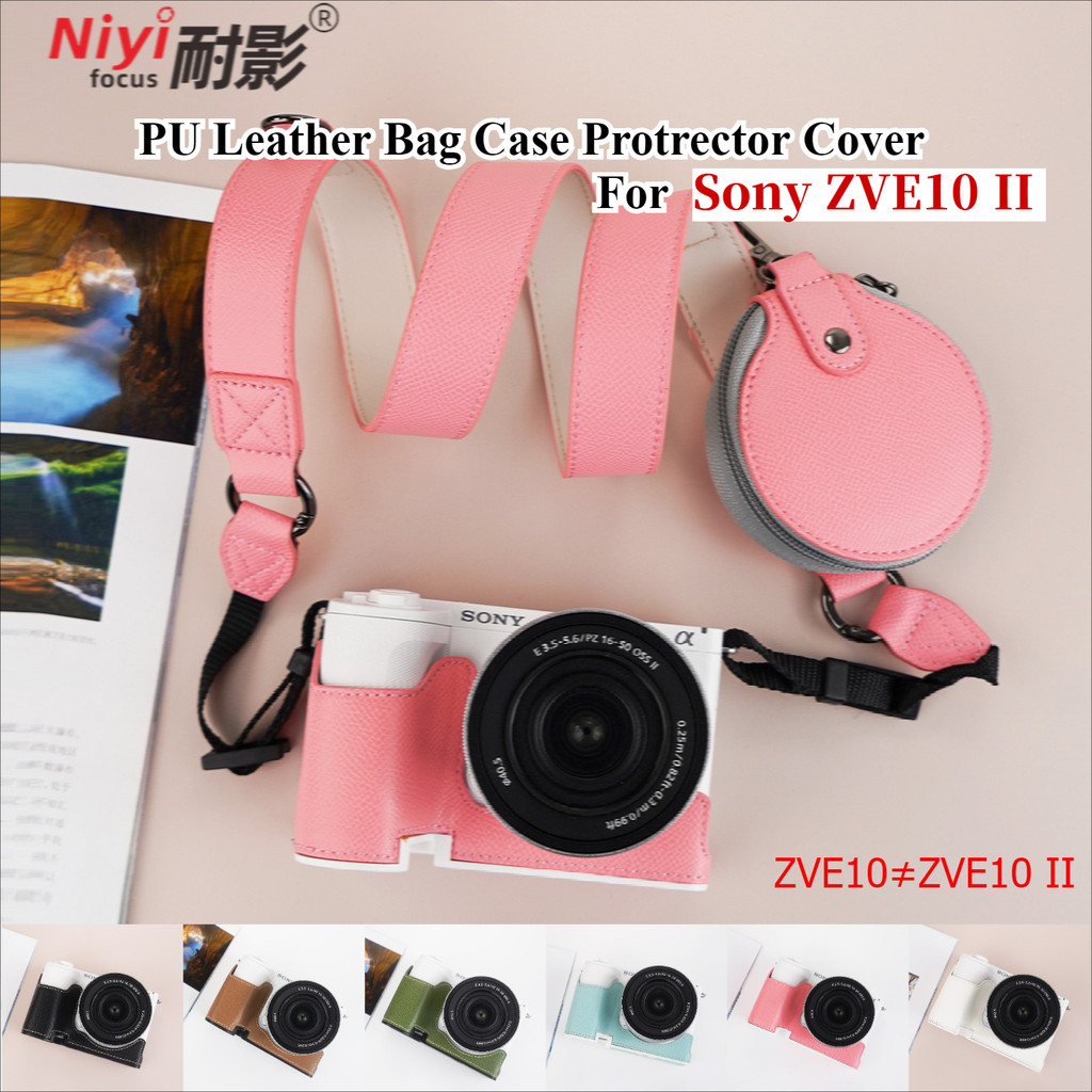 Sony ZVE10 Mark II กล้องกระเป๋าหนัง PU กรณี Protrector สําหรับ Sony ...