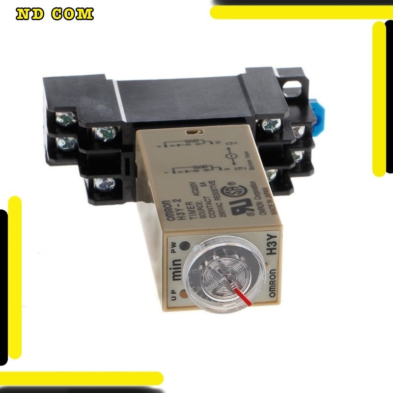 สุดคุ้ม! AC 220V H3Y-2 Power On Time Delay Relay Solid State Timer 60 ...