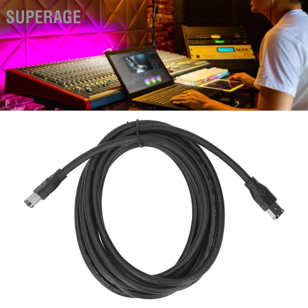 Superage 6 Pin ถึง Firewire Cable Plug and Play IEEE1394 สำหรับกล้องวิดีโอดิจิตอลกล้องเครื่อง ...