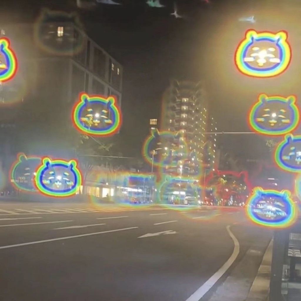 Chiikawa Firework Glasses การ์ดเอฟเฟกต์พิเศษ ฟิลเตอร์ภาพมือถือน่ารัก ...