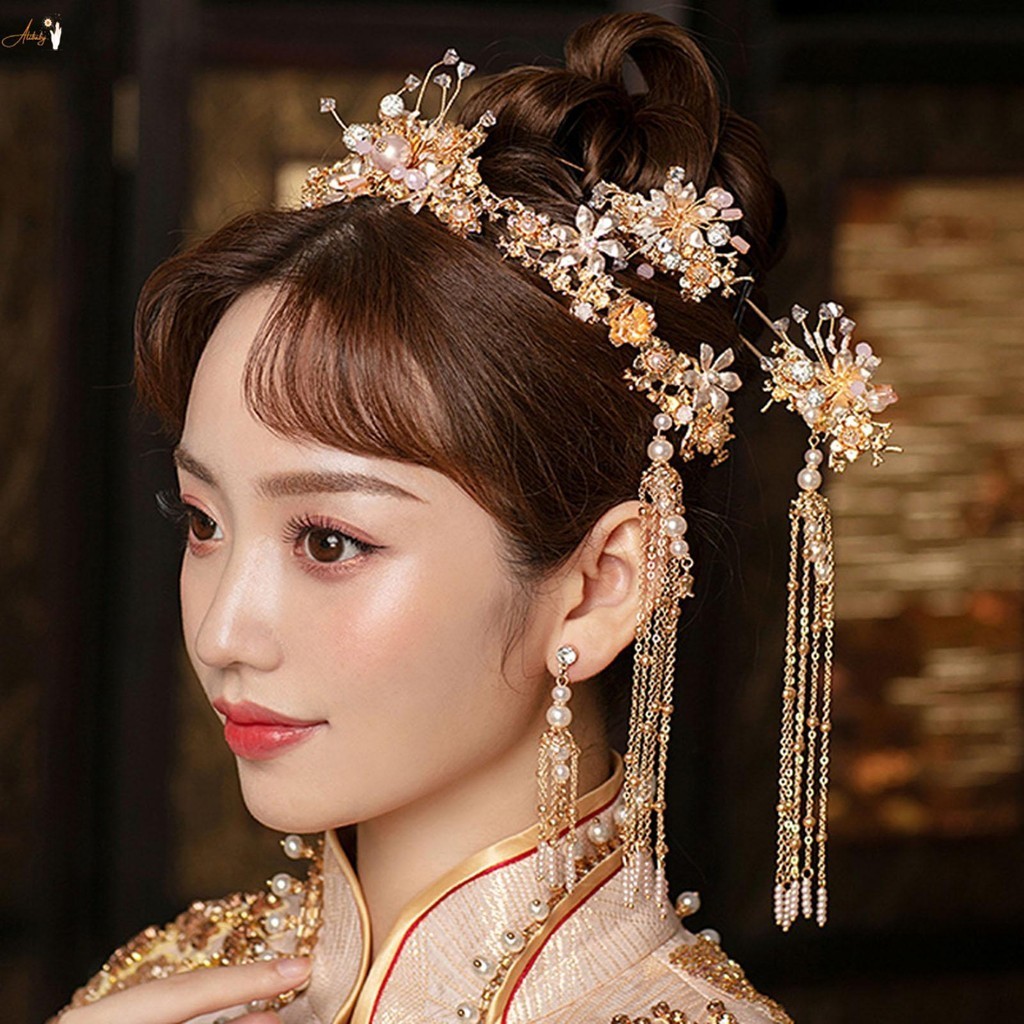 หมวก Hanfu จีนพร้อมพู่ Hanfu การจับคู่พู่ประกาย Headpiece | Shopee Thailand