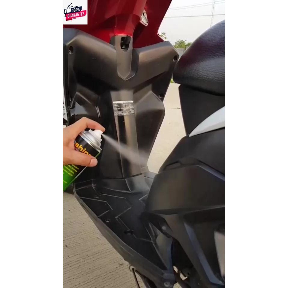 สเปรย์เคลือเงายางรถและเครื่องหนัง Amshine 650ml น้ำยาเคลือยางดำ น้ำยายางดำ สเปรย์ยางรถยนต์ น้ำยา ...