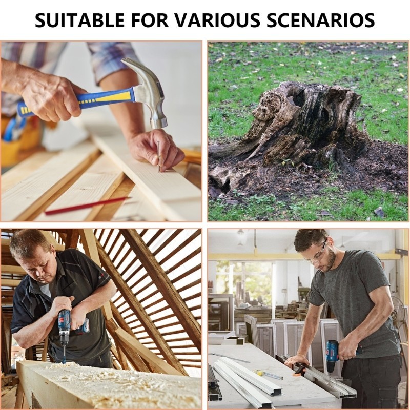 HL 25 ชิ้นทองแดงเล็บ Stump Removal Spikes 1 เล็บเหล็ก 1 เจาะบิตเล็บ ...